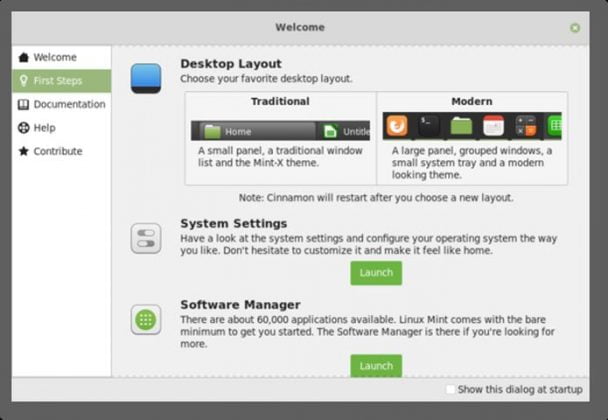 Linux Mint 19.1 terá um layout de desktop moderno