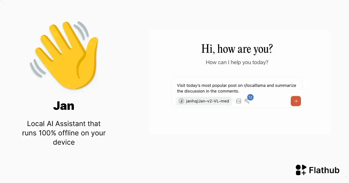 Jan AI: assistente local e offline para IA com privacidade total