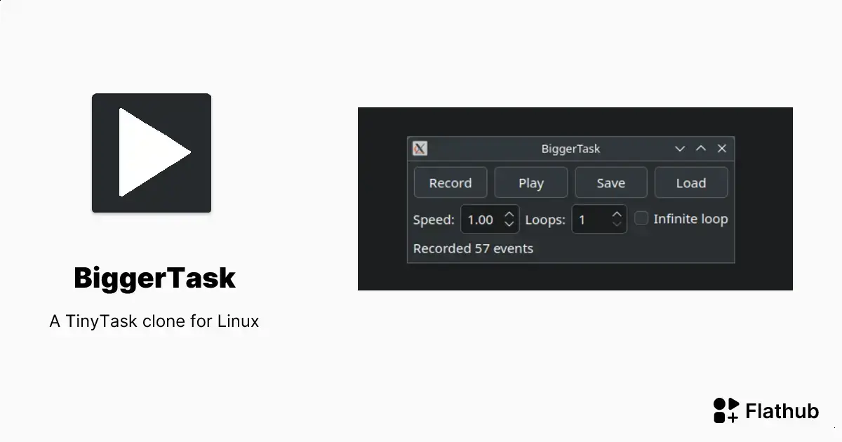 BiggerTask: Clone do TinyTask para Linux que grava e reproduz ações