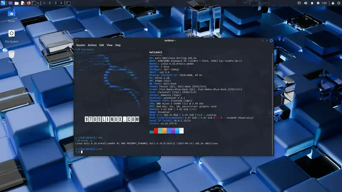 Kali Linux 2025.4 é lançado com novas atualizações e ferramentas